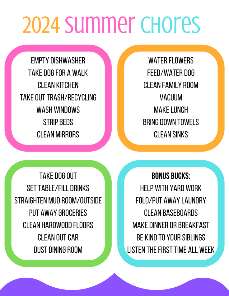 Rotating Chores – life love and crazy